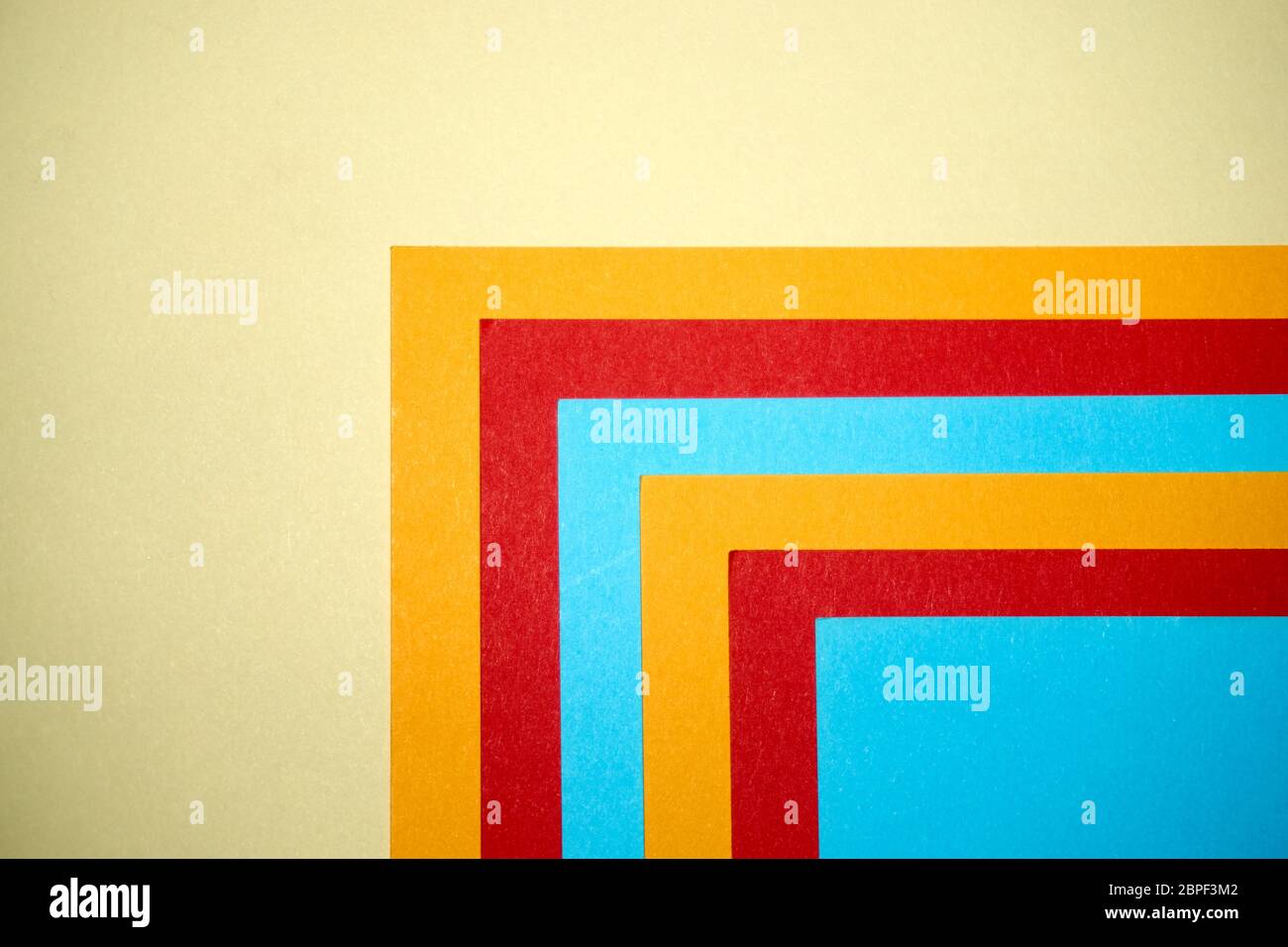 Colorful geometric texture paper pattern in yellow, blue, red Stock ...