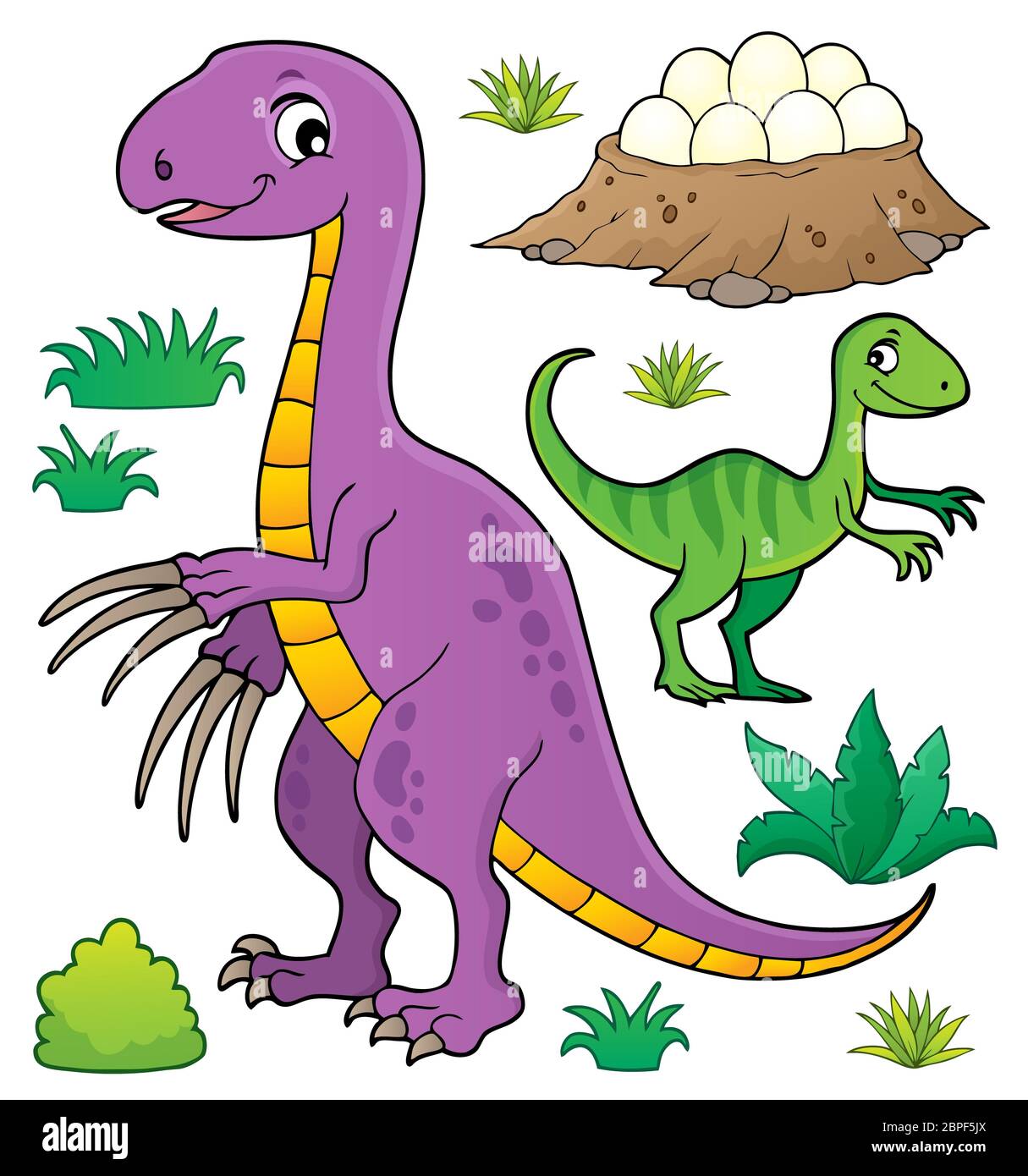 Dinosaur topic set 8 - picture illustration Stock Photo - Alamy