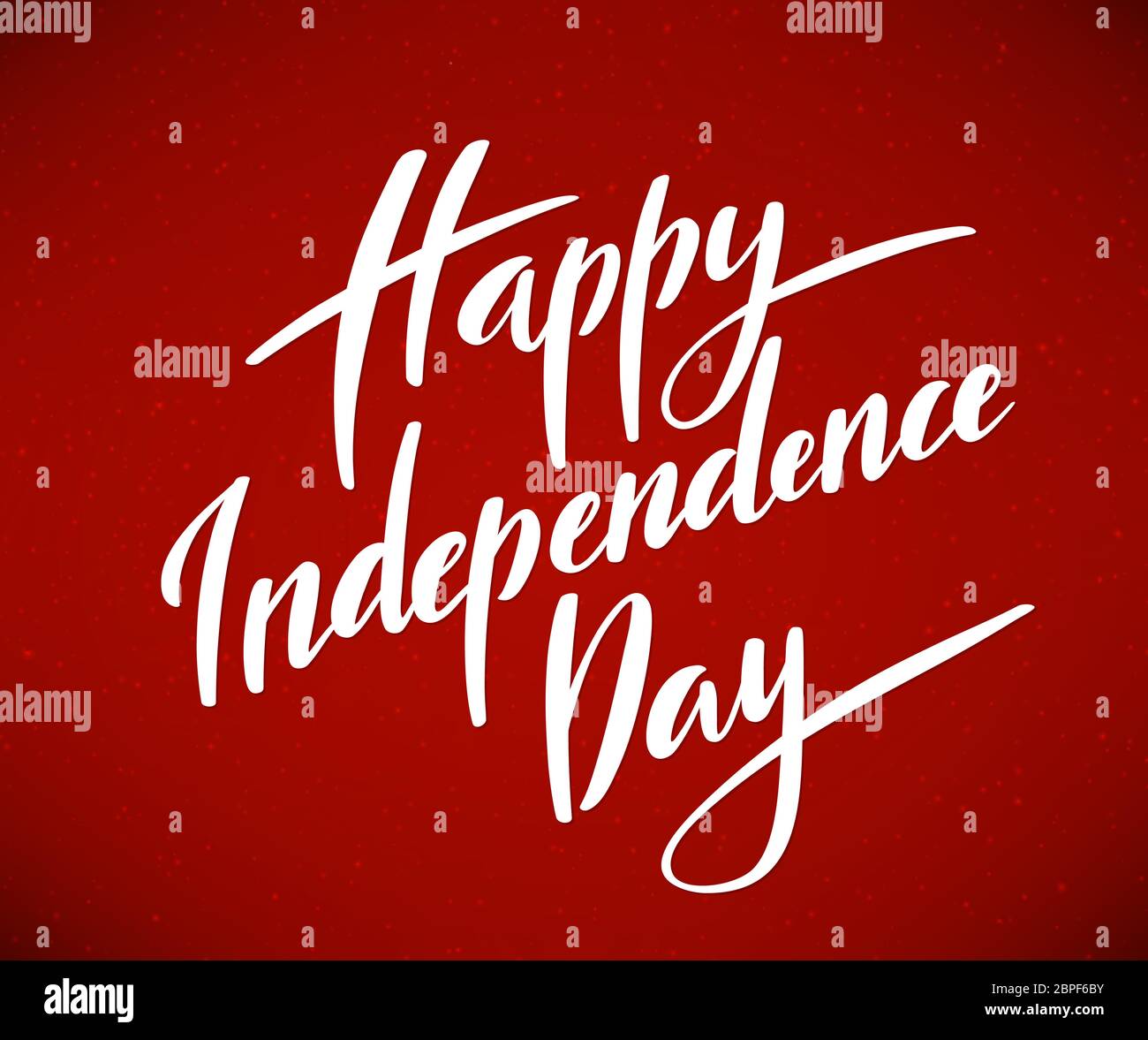 Happy Independence Day of America typography with hand-drawn lettering ...