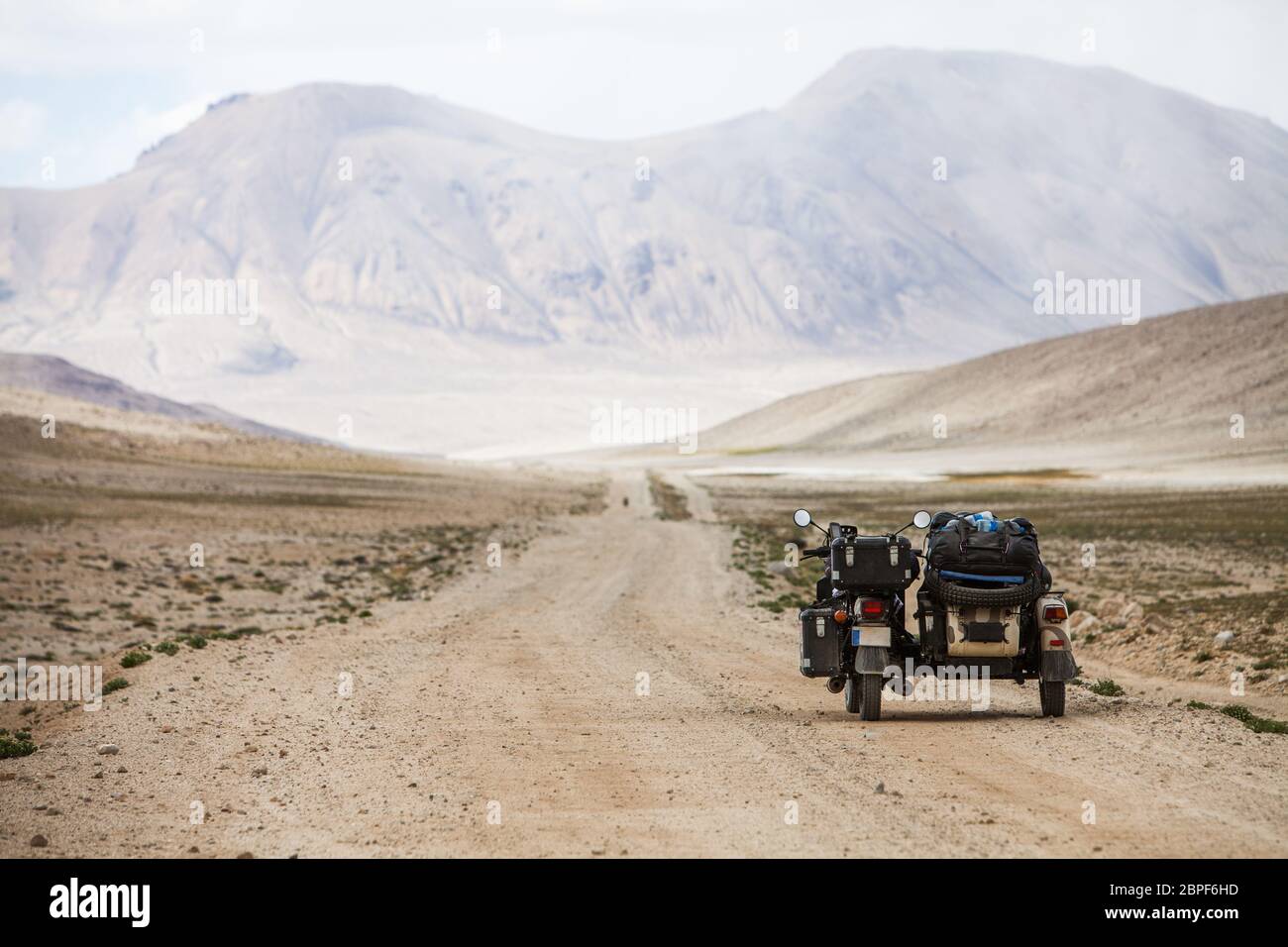 Motorcycle pamir mountains hi-res stock photography and images - Alamy