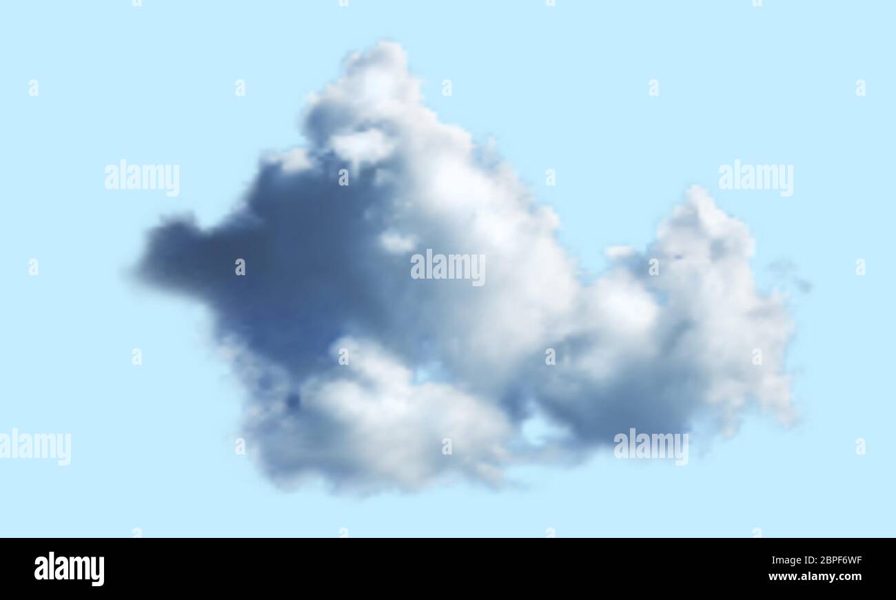 Cloud isolated over transparent background. Realistic thundercloud ...