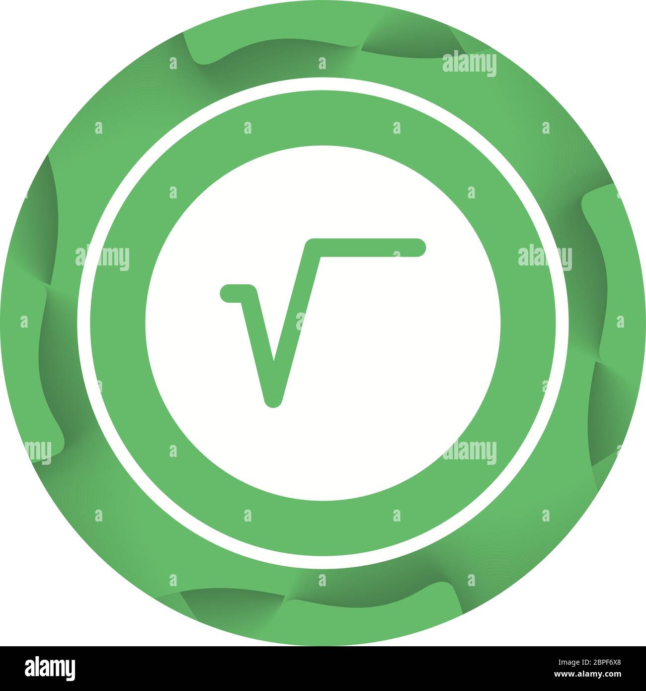 Beautiful Square Root Symbol Glyph Vector Icon Stock Vector Image & Art ...