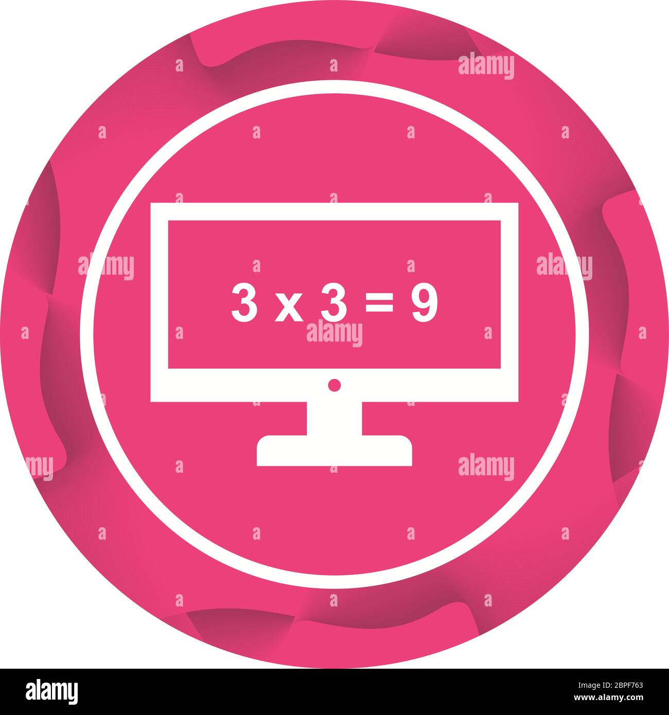 Math on screen Stock Vector Images - Alamy