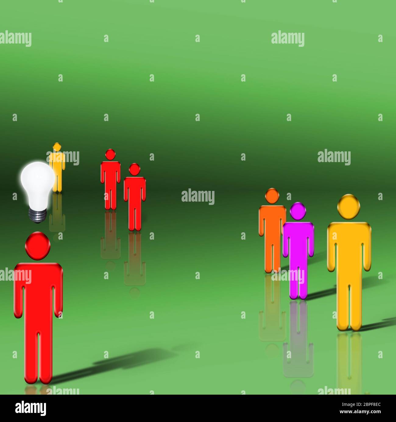 Cartoon illustration different people characters hi-res stock ...