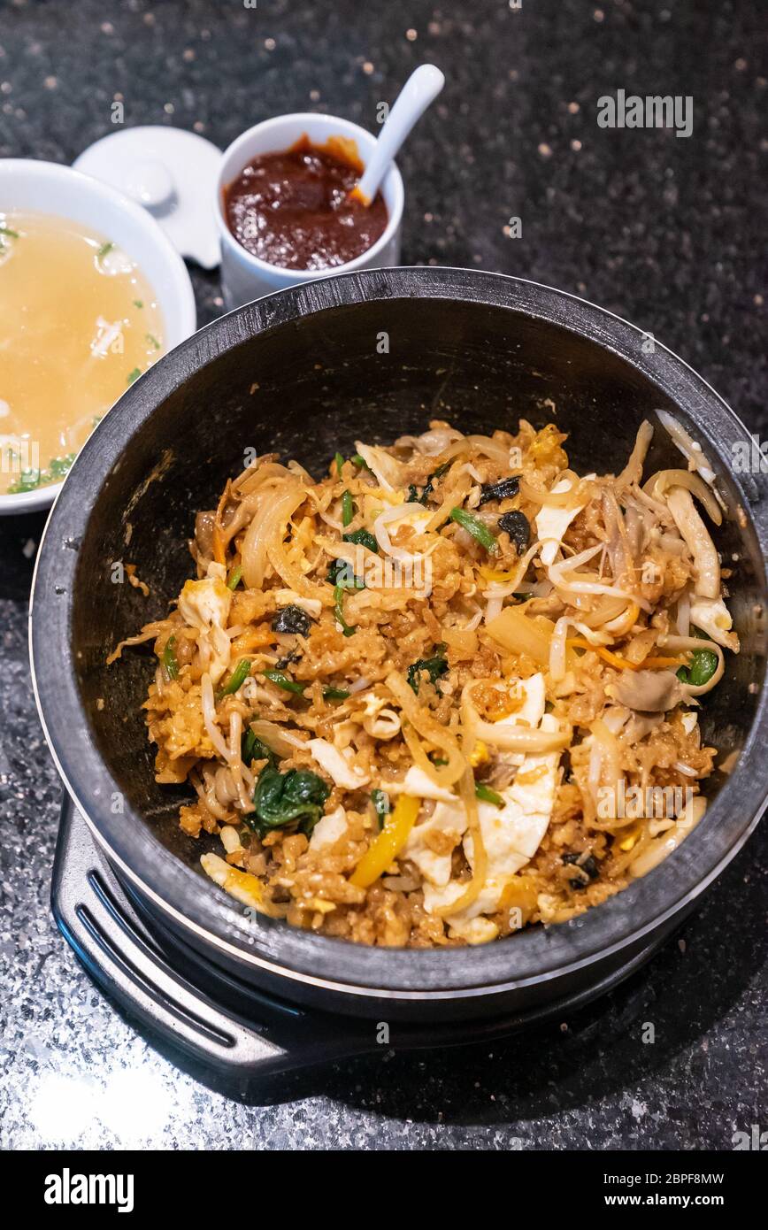 bibimbap, korean rice bowl cuisine Stock Photo - Alamy