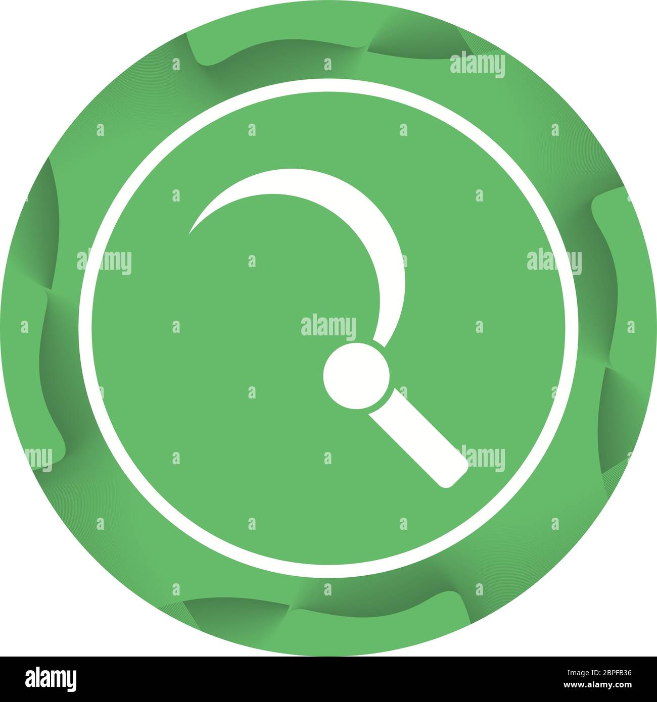 Beautiful Sickle Glyph Vector Icon Stock Vector Image & Art - Alamy