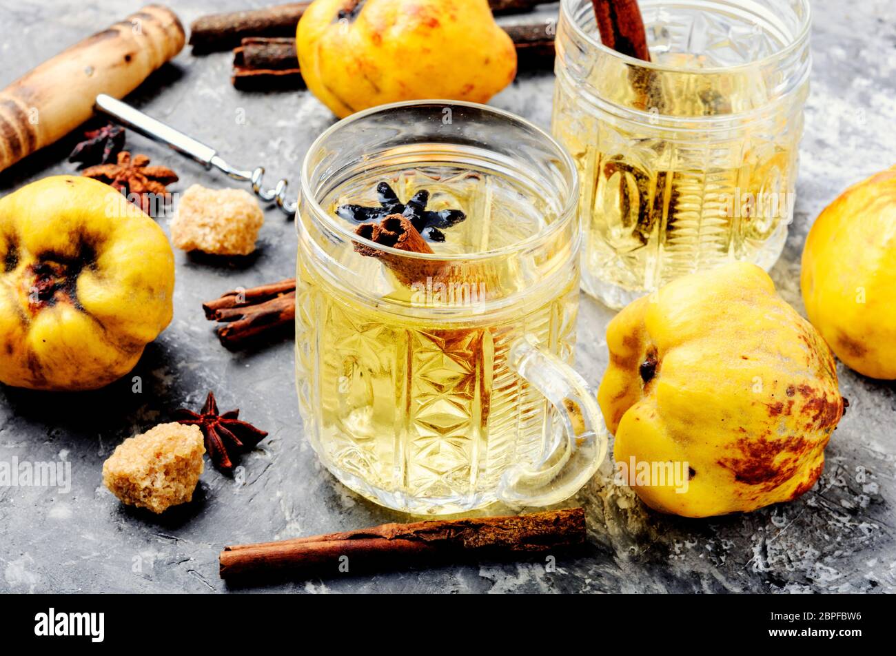 Apple cider with fresh apples on rustic background.Refreshing apple ...