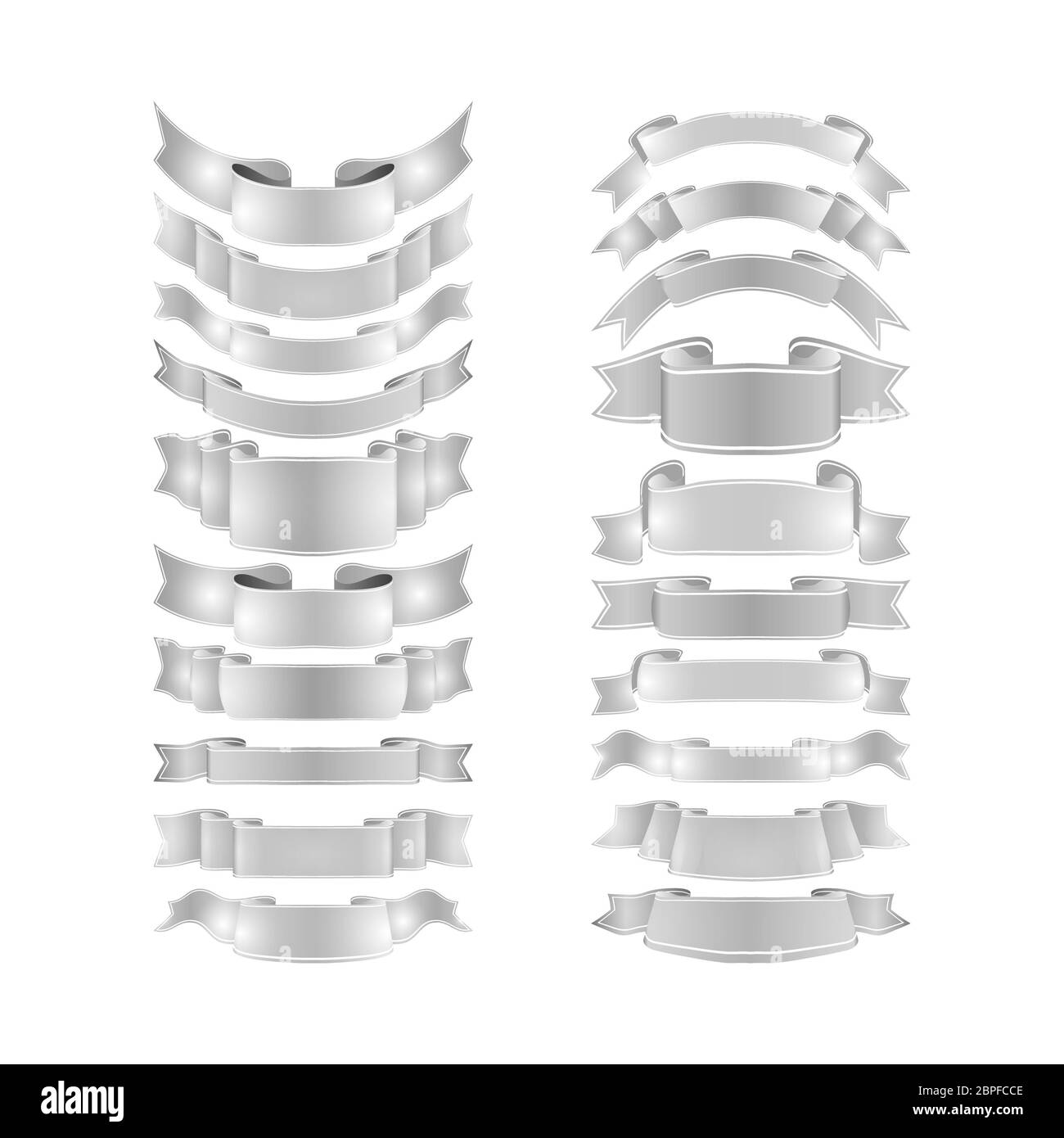 Satin banner scroll Black and White Stock Photos & Images - Alamy