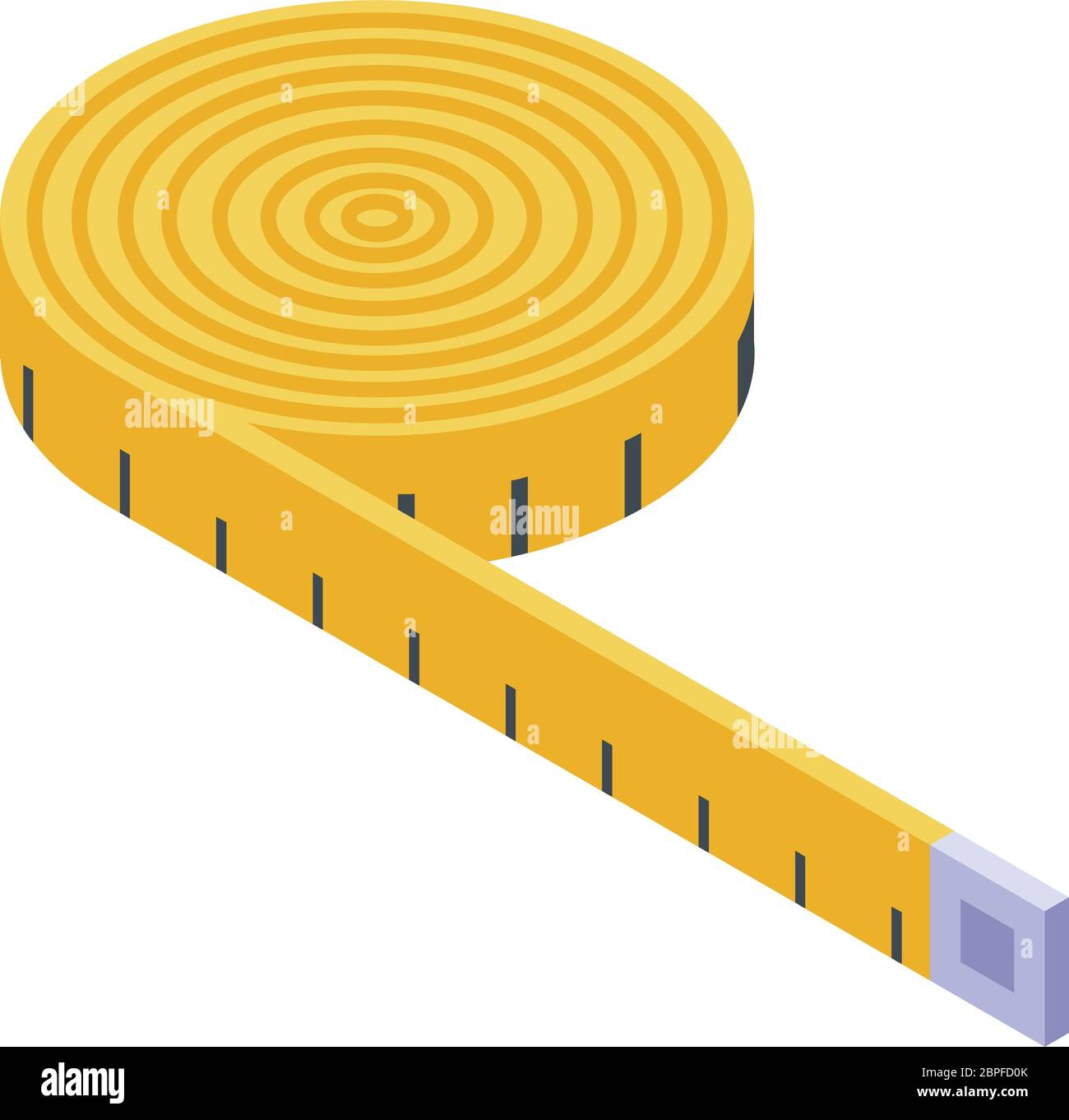 Measurement tape icon, isometric style Stock Vector Image & Art - Alamy