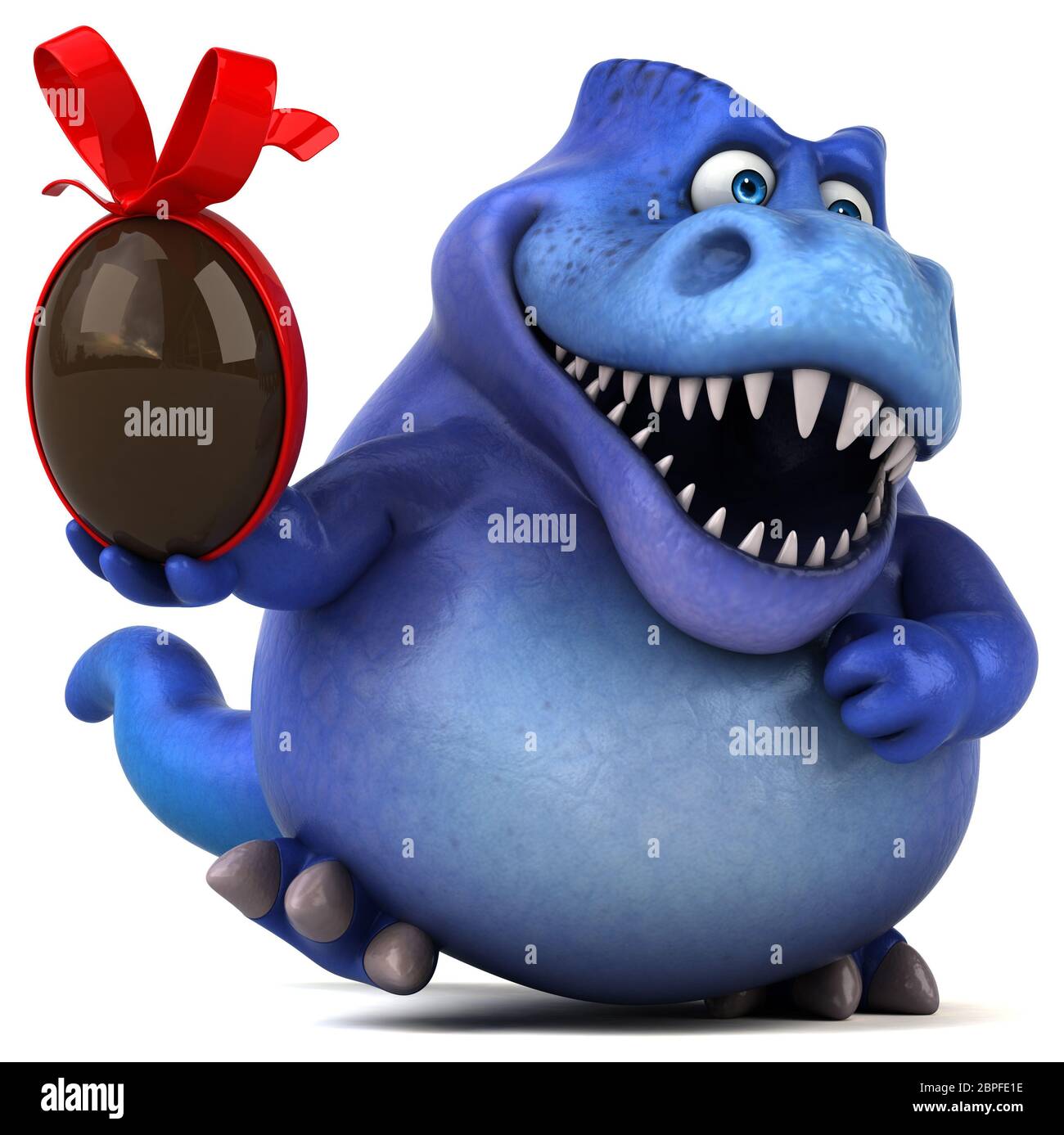 Fun dinosaur - 3D Illustration Stock Photo - Alamy