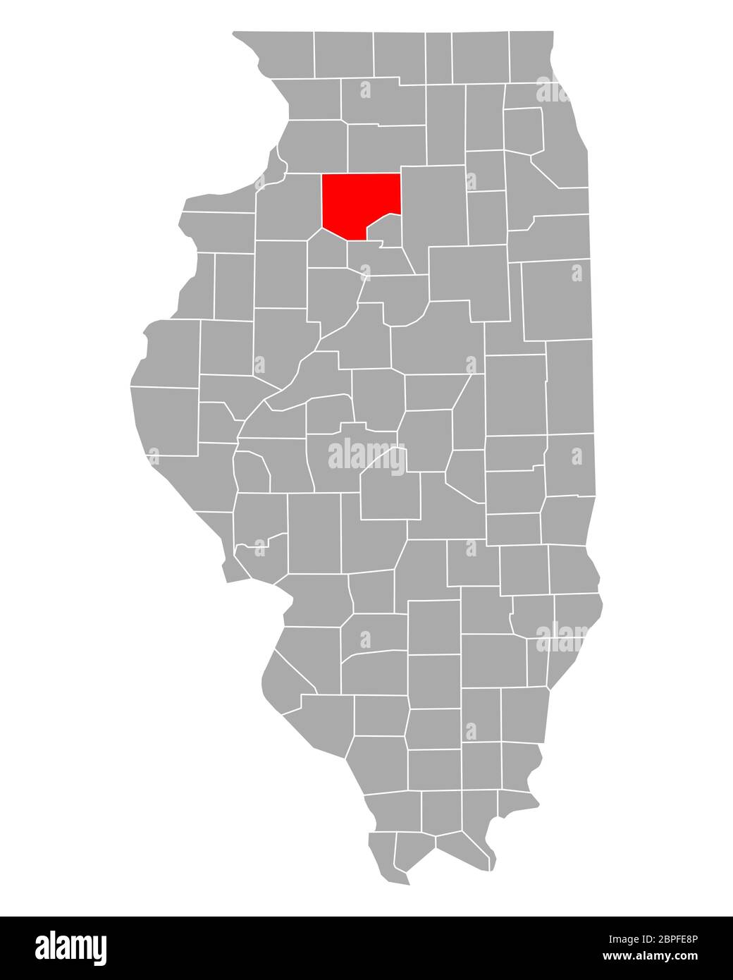 Bureau county map hi-res stock photography and images - Alamy