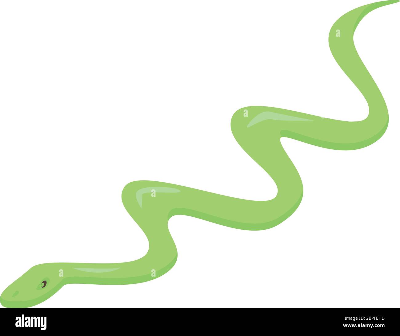 Green snake icon, isometric style Stock Vector Image & Art - Alamy