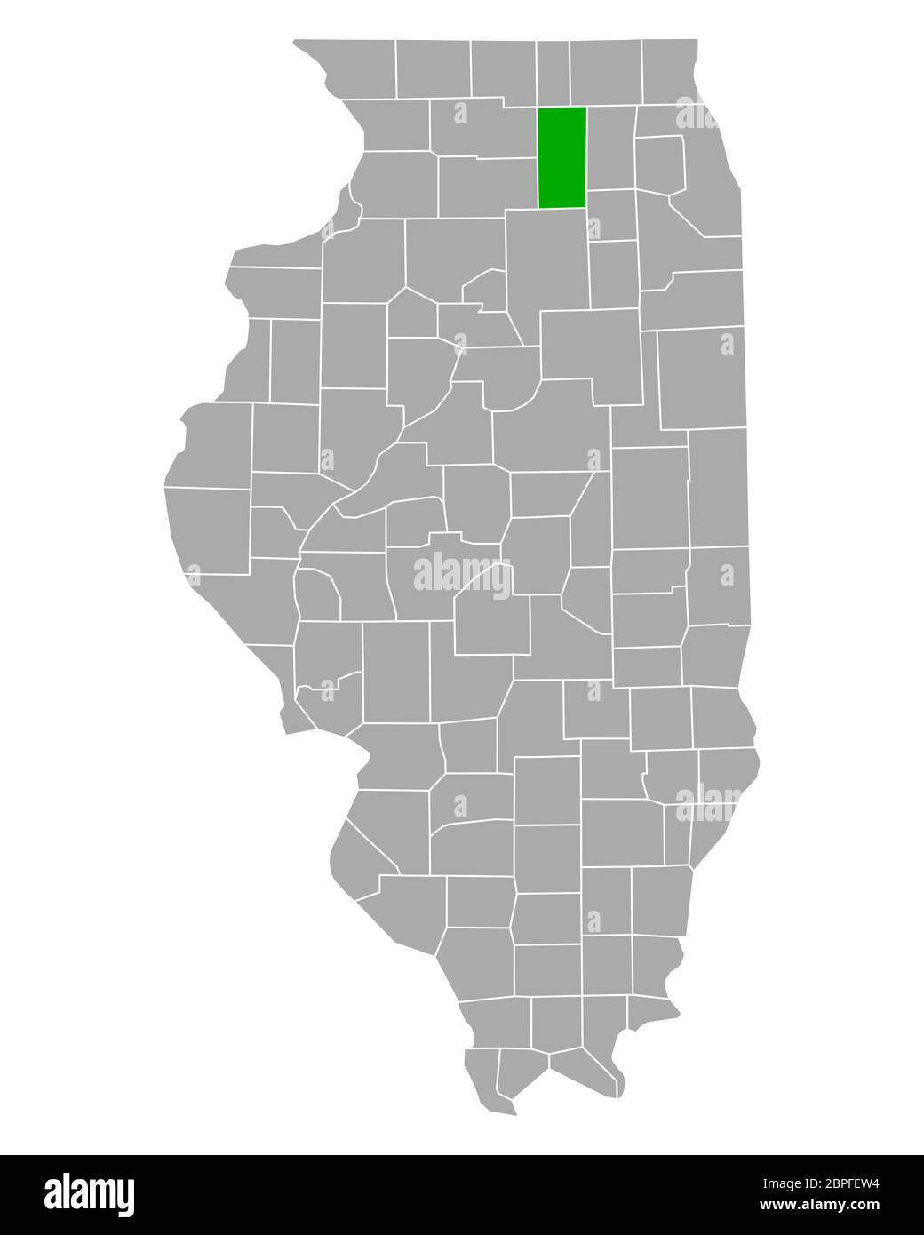 Map of DeKalb in Illinois Stock Photo - Alamy