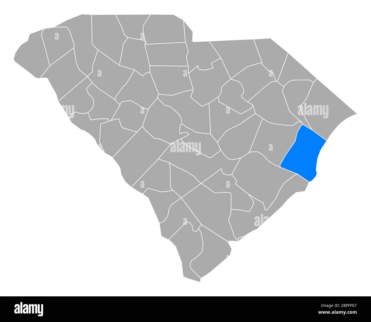 Map of Georgetown in South Carolina Stock Photo - Alamy