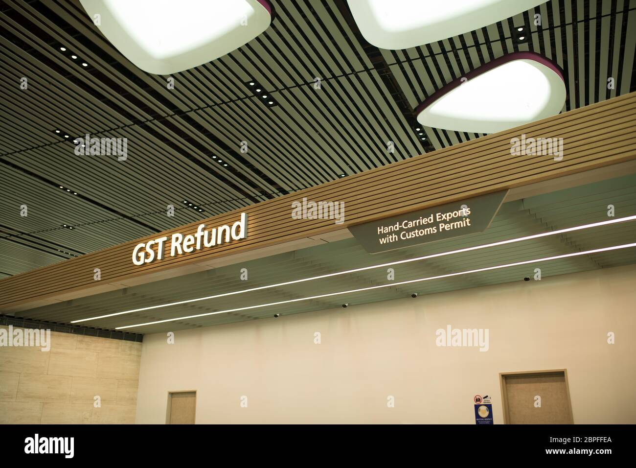 GST refund area at Airport terminal Stock Photo - Alamy