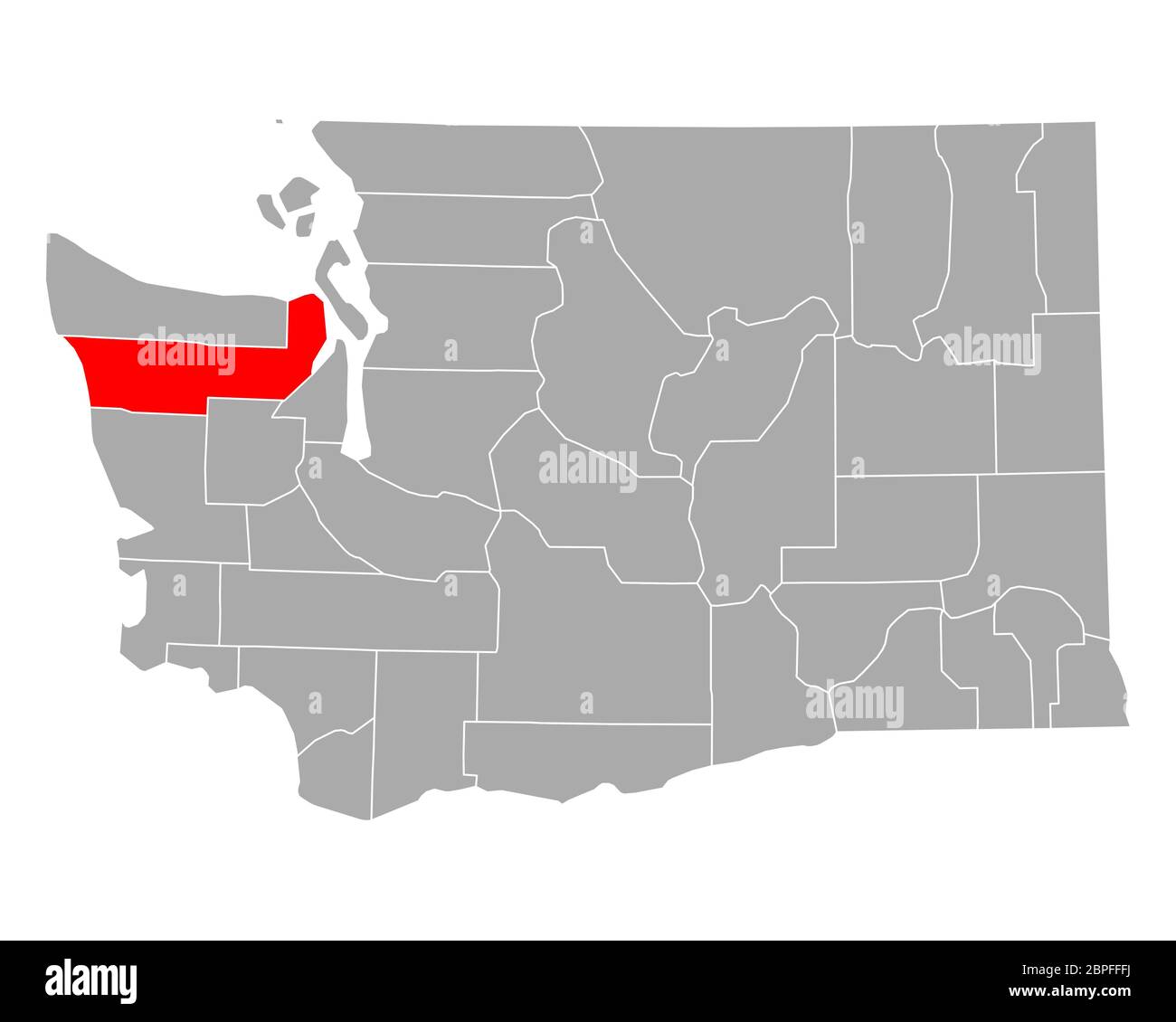 Jefferson washington map hi-res stock photography and images - Alamy