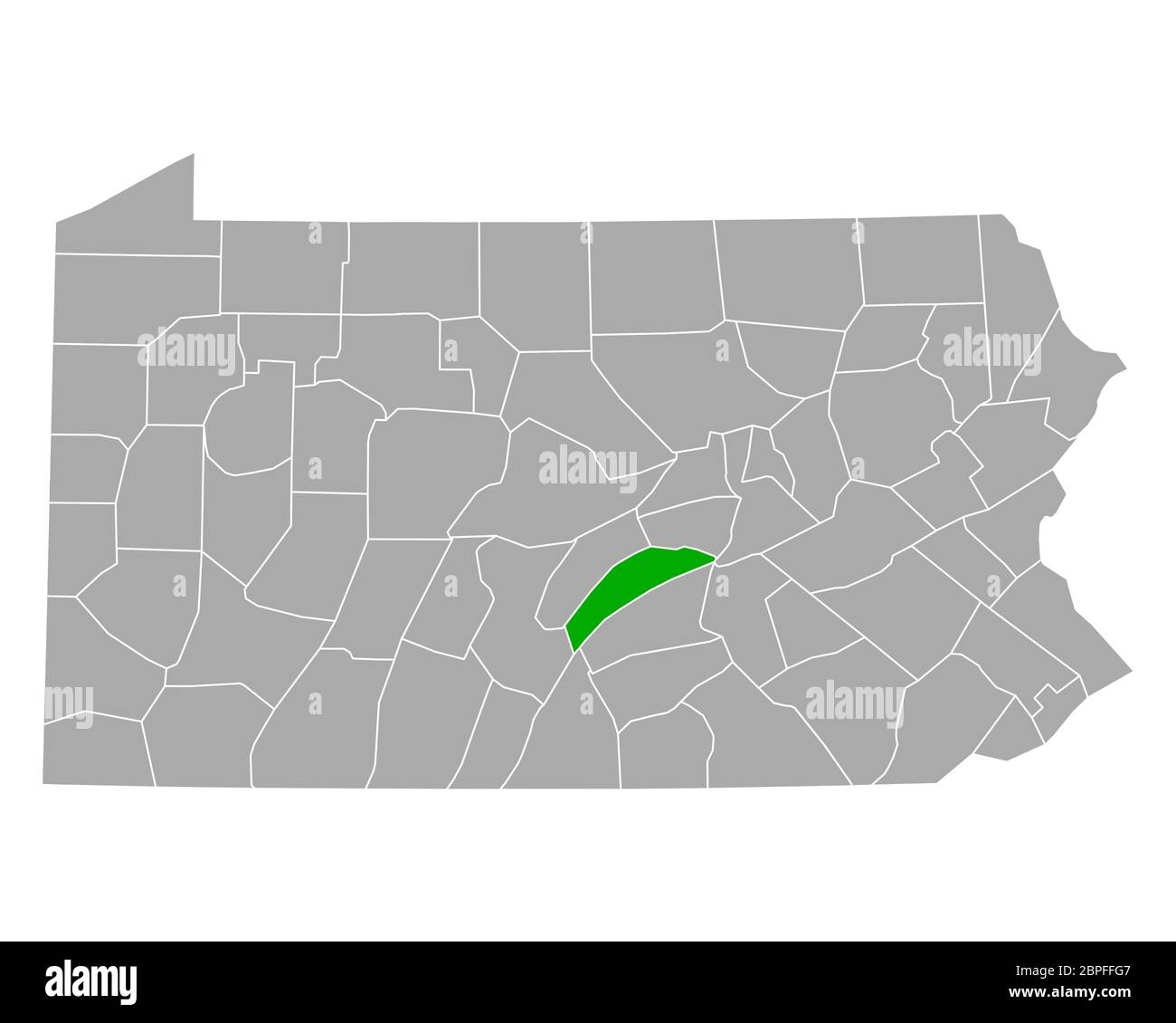 Map of Juniata in Pennsylvania Stock Photo - Alamy