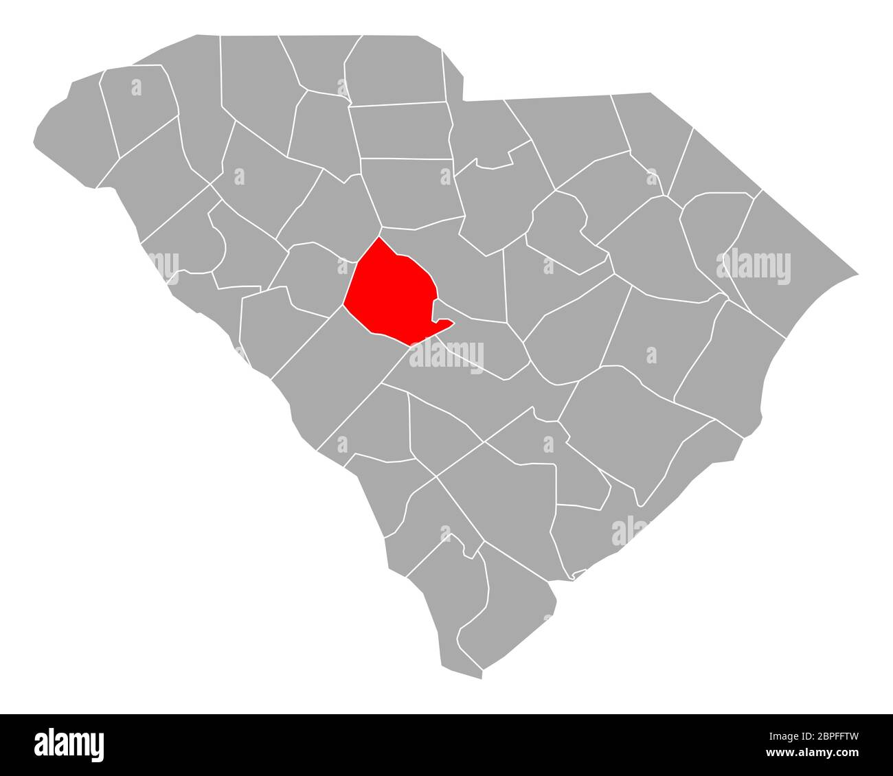 Map of Lexington in South Carolina Stock Photo - Alamy