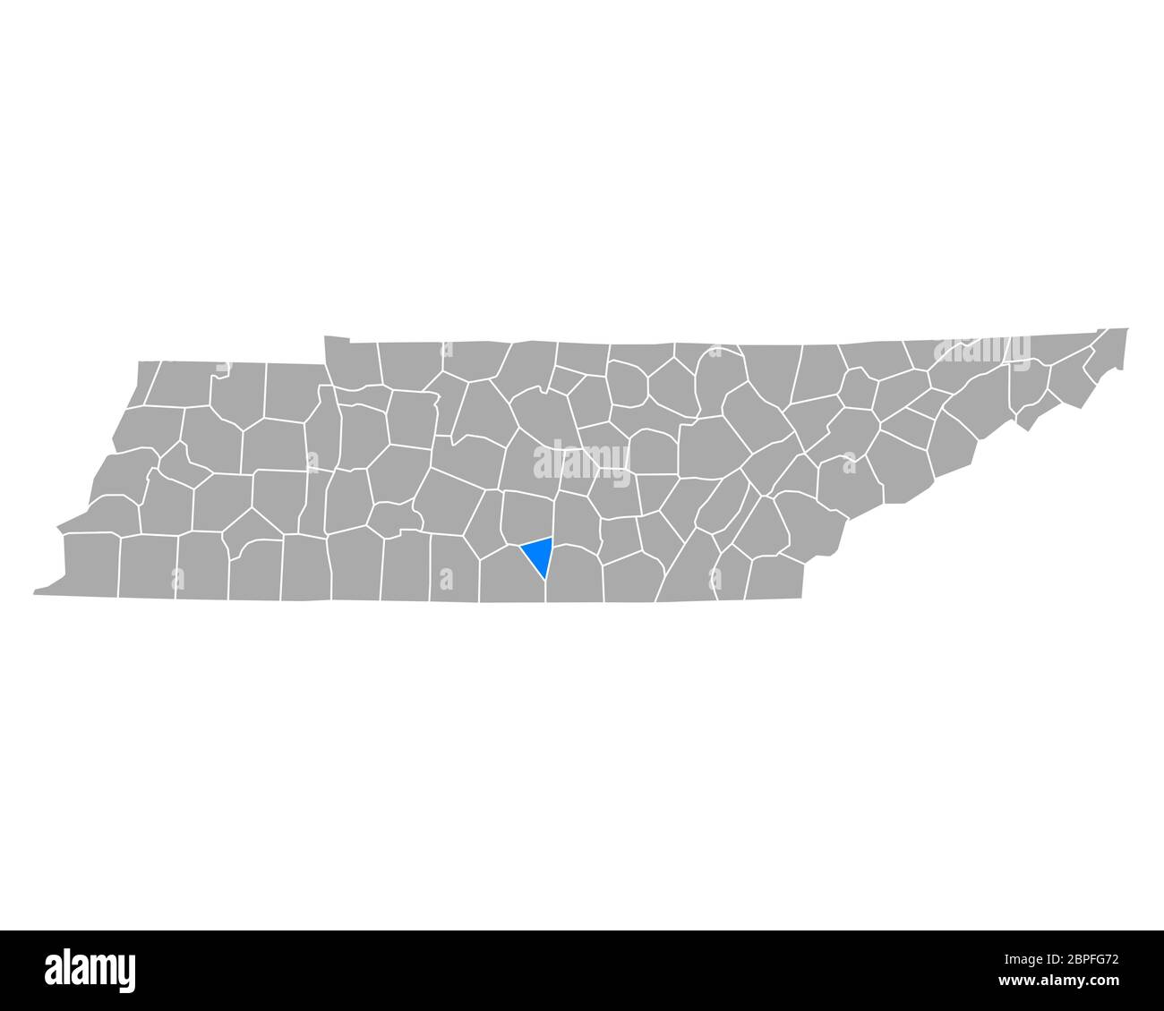 Map of Moore in Tennessee Stock Photo - Alamy