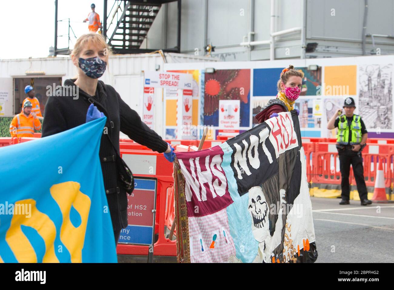 Protestors against hs2 hi-res stock photography and images - Alamy
