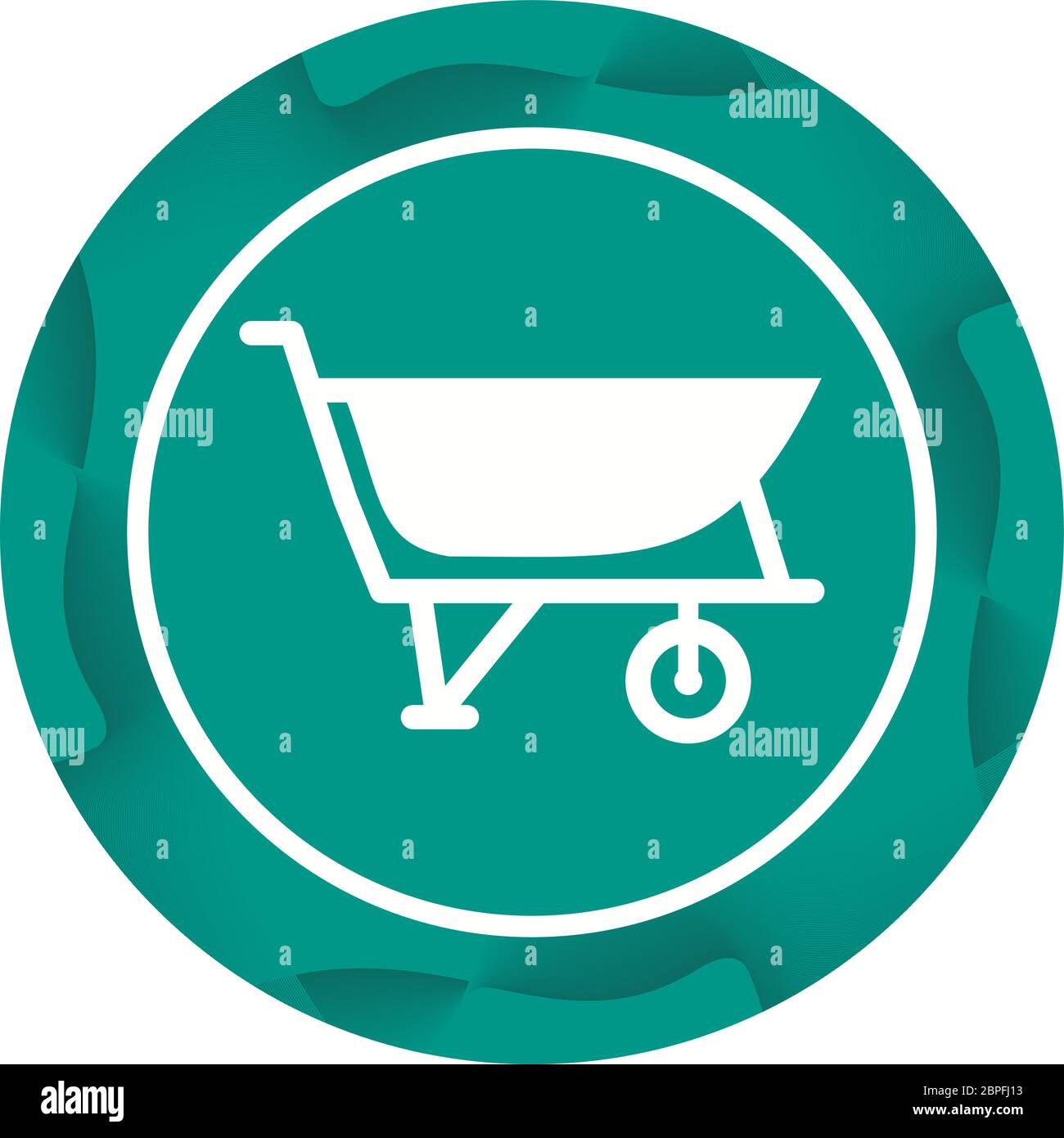 Beautiful Construction Trolley Glyph Vector Icon Stock Vector Image ...