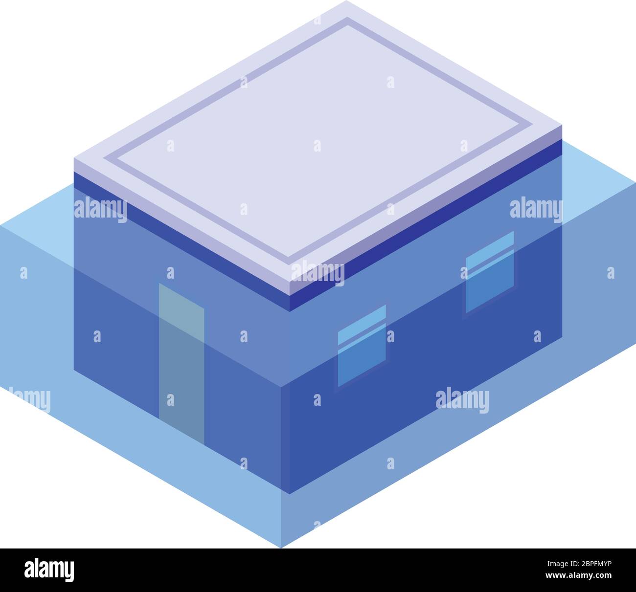 Building flood icon, isometric style Stock Vector Image & Art - Alamy