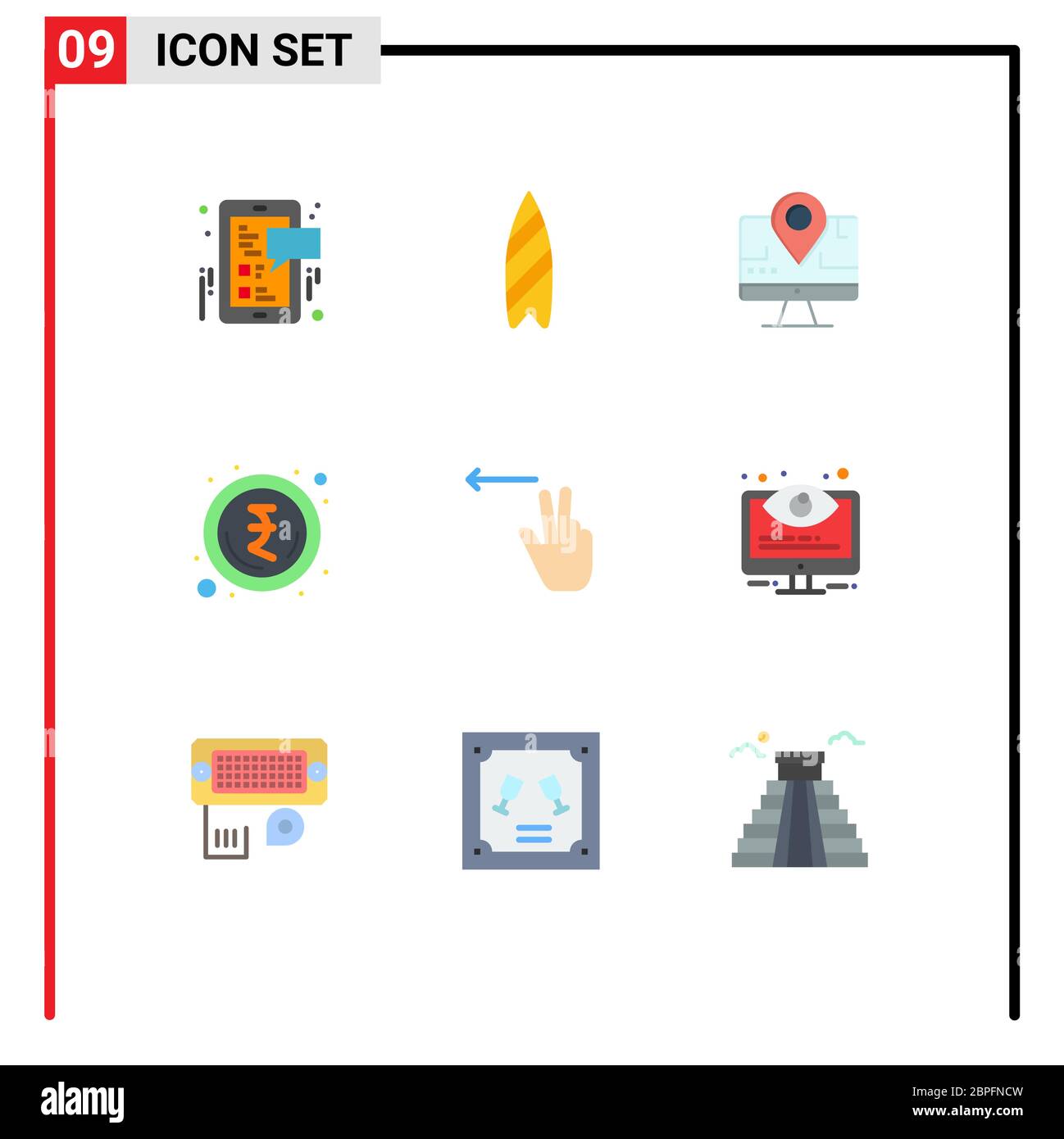 Indian rupee icon vector vectors hi-res stock photography and images ...