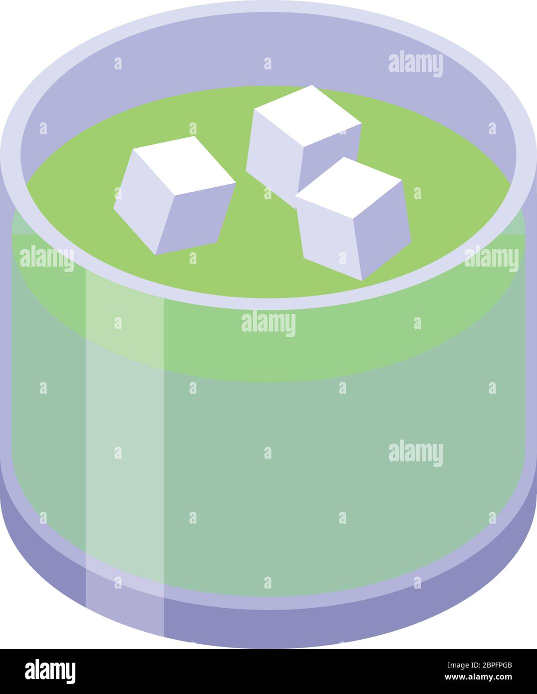 Matcha tea cocktail icon, isometric style Stock Vector Image & Art - Alamy