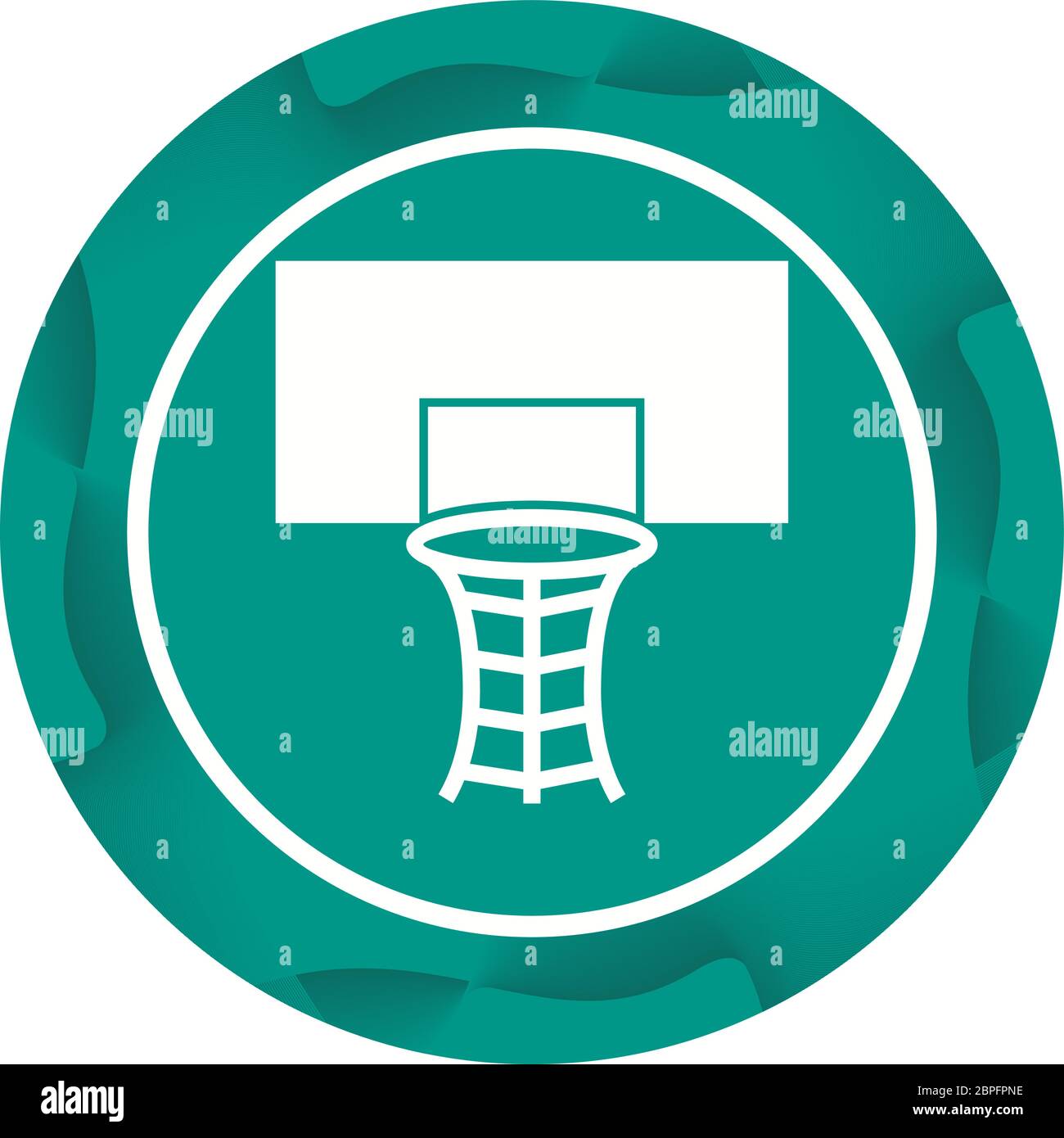 Beautiful Volleyball Hoop Glyph Vector Icon Stock Vector Image & Art ...