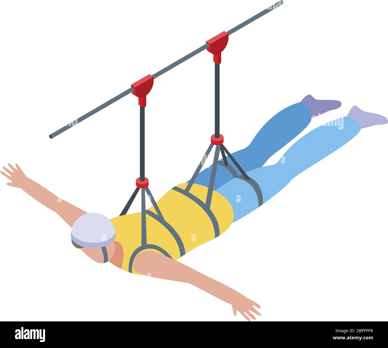 Zipline zip line Cut Out Stock Images & Pictures - Alamy