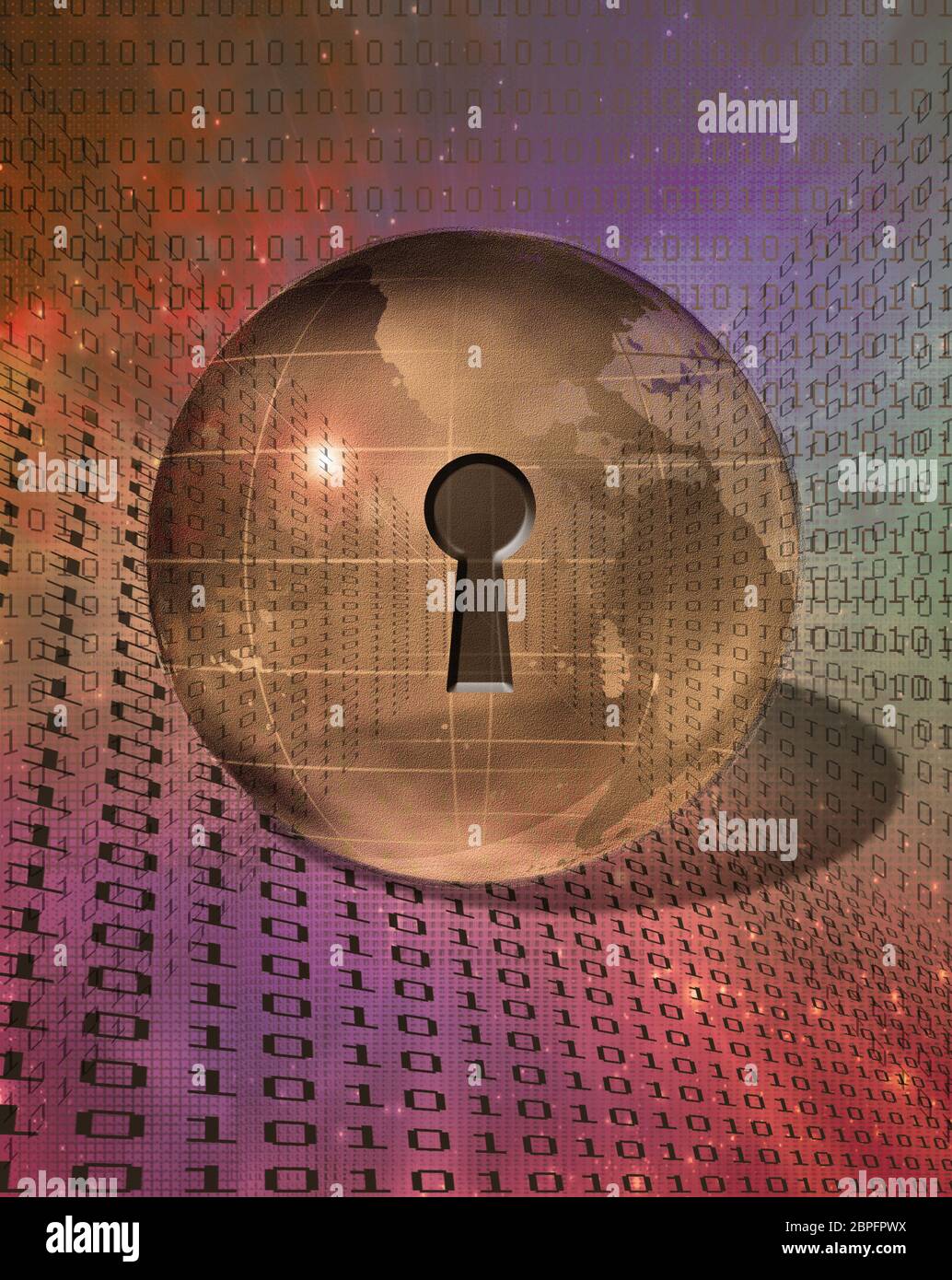 Binary code and planet earth hi-res stock photography and images - Alamy