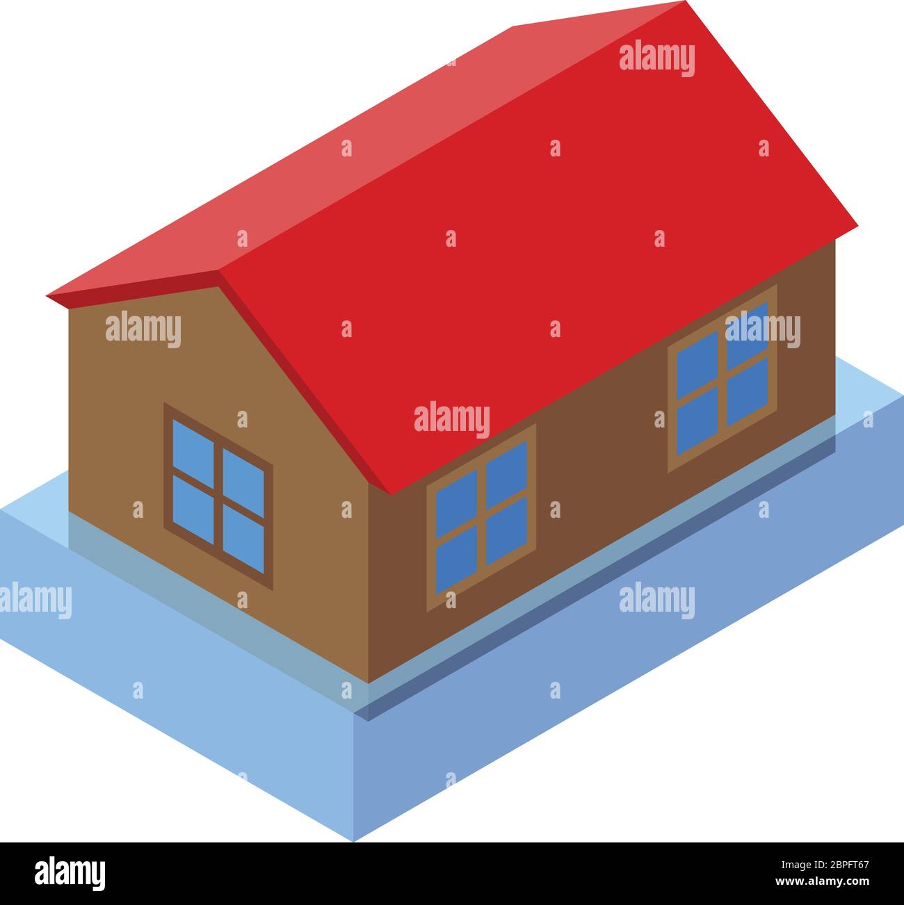 Damage house storm tree Cut Out Stock Images & Pictures - Alamy