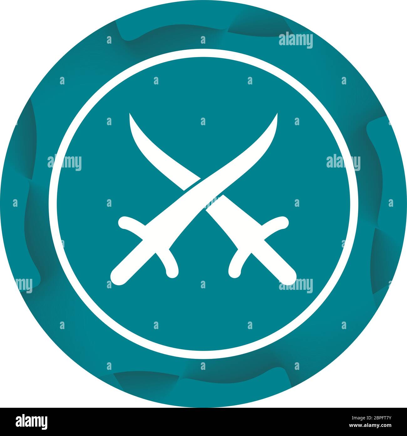 Beautiful Arabian Swords Glyph Vector Icon Stock Vector Image & Art - Alamy