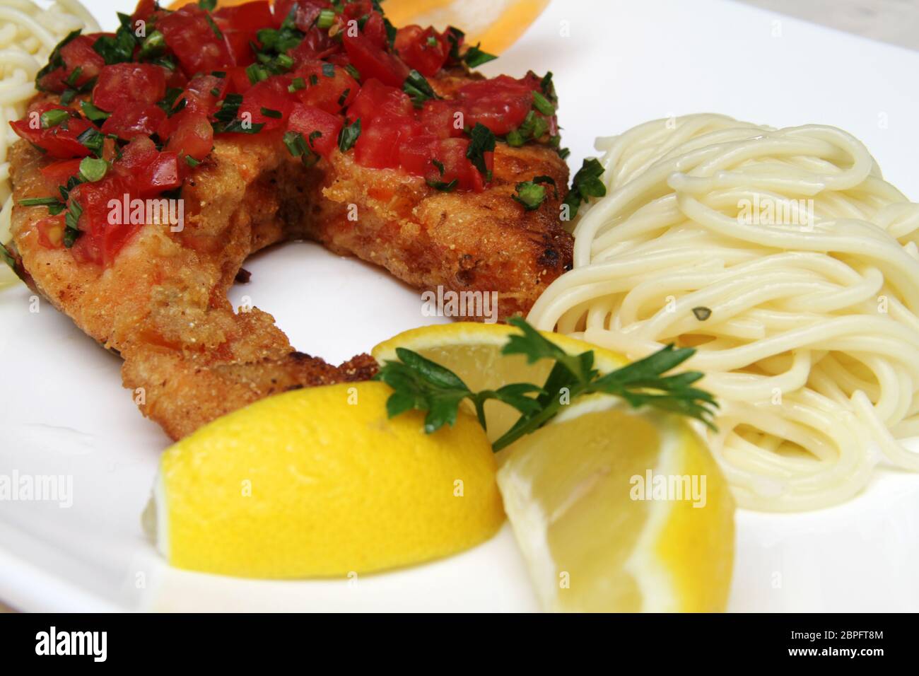 decorative food in a restaurant Stock Photo - Alamy
