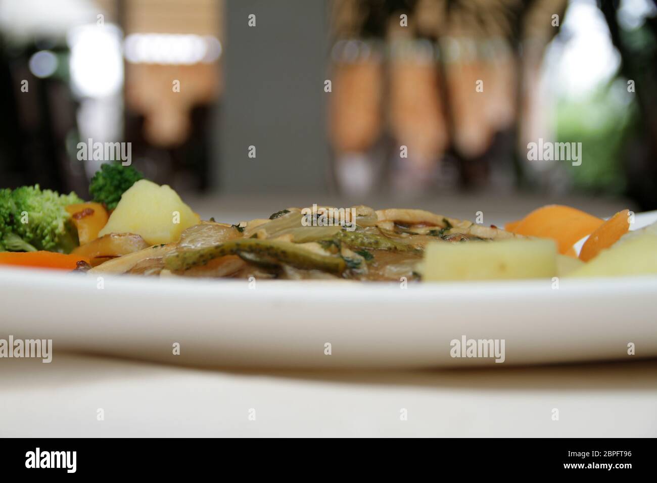 decorative food in a restaurant Stock Photo - Alamy