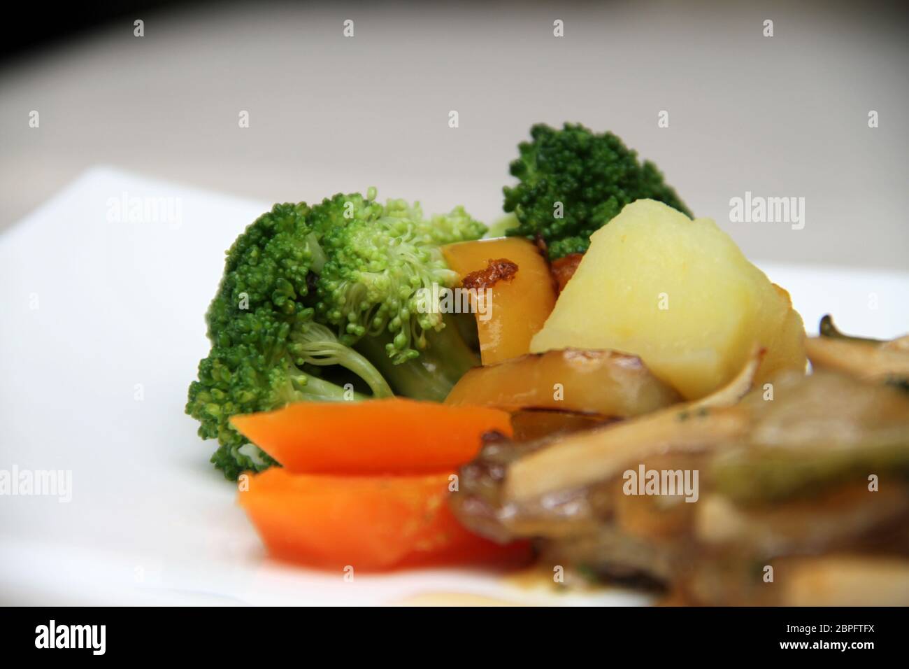 decorative food in a restaurant Stock Photo - Alamy