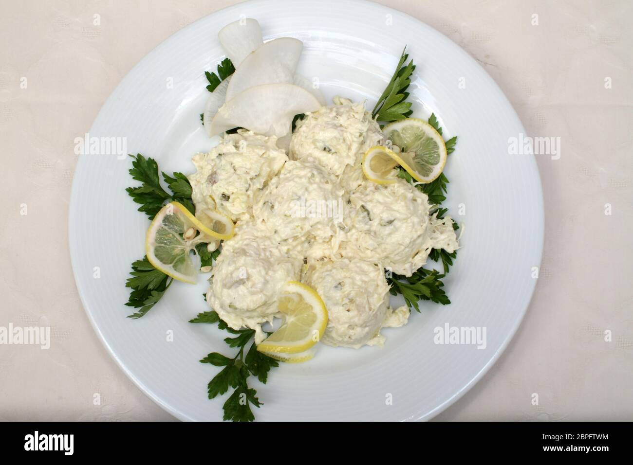 decorative food in a restaurant Stock Photo - Alamy
