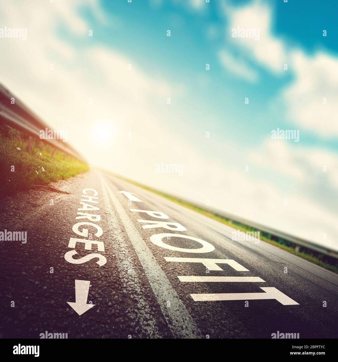 Profit and charges concept natural outdoor background Stock Photo - Alamy