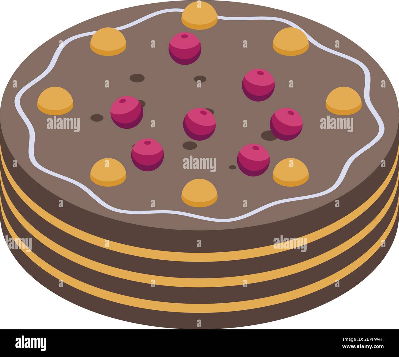 Gateau chocolate Stock Vector Images - Alamy