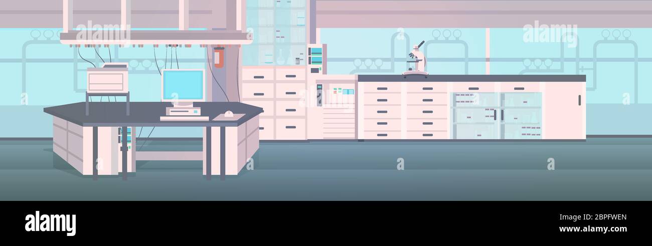 Laboratory interior Stock Vector Images - Alamy