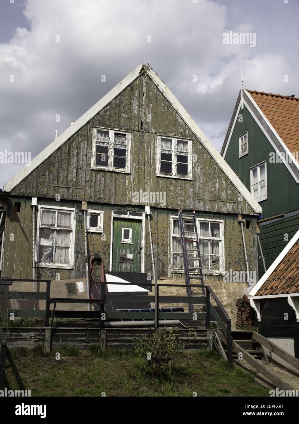 Typical Dutch house, detail of European city Stock Photo - Alamy