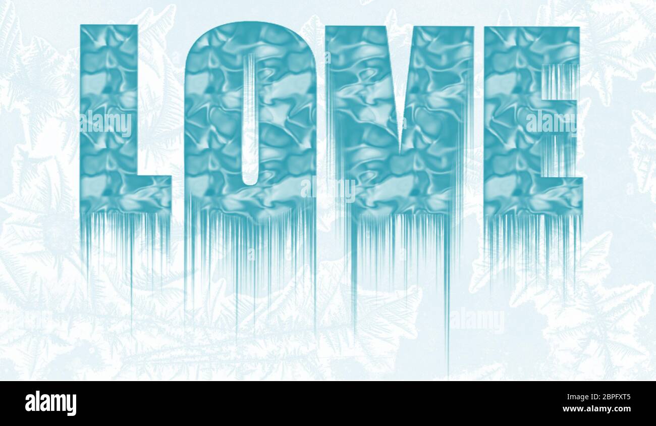 Letter ice font icicles alphabet hi-res stock photography and images ...