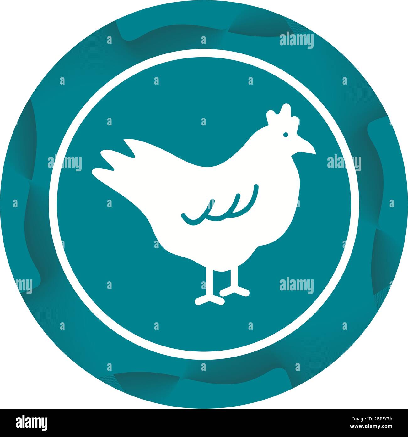 Chicken halal Stock Vector Images - Alamy