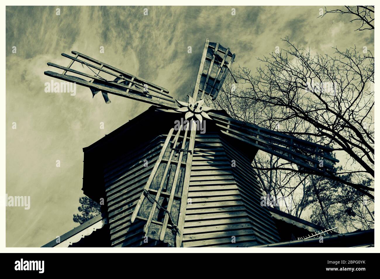 Old water mill postcard hi-res stock photography and images - Alamy