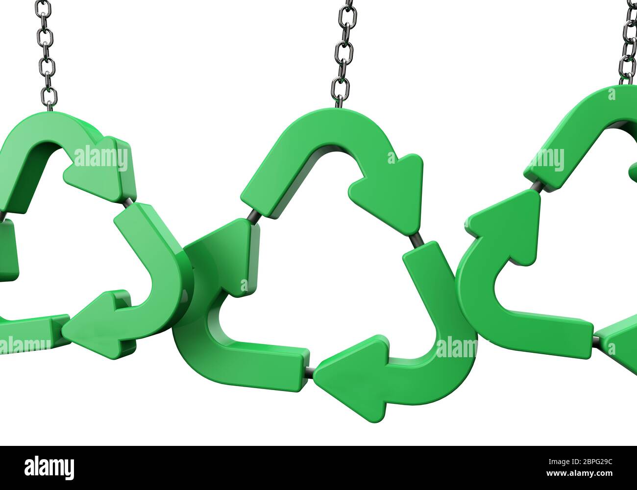 Green recycling symbol hi-res stock photography and images - Alamy