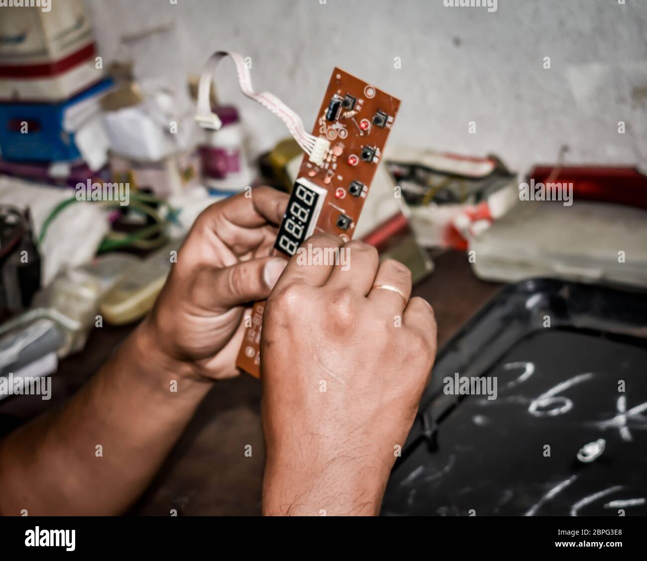 Selective focus. computer hardware development repair and upgrade ...