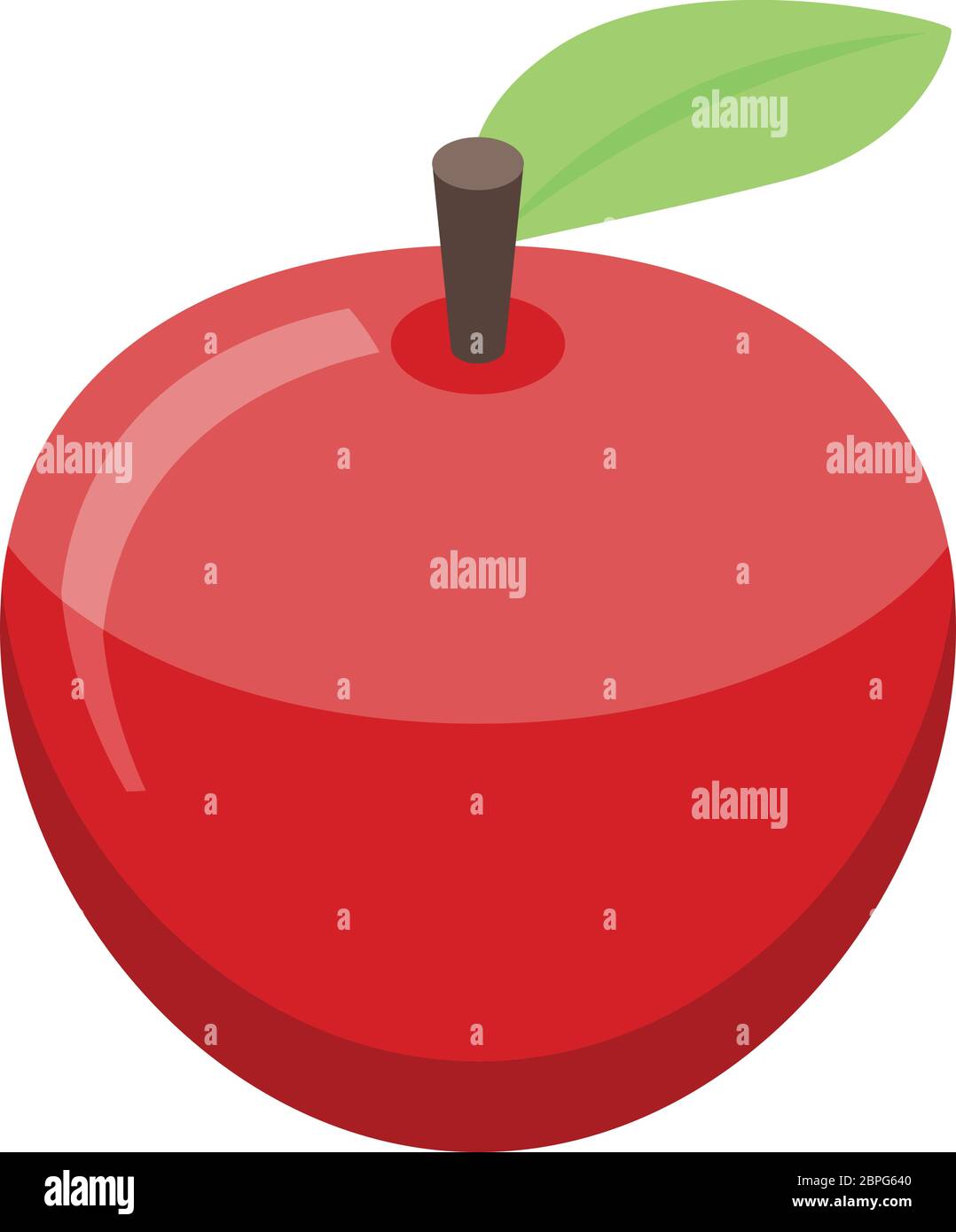 Red apple icon, isometric style Stock Vector Image & Art - Alamy