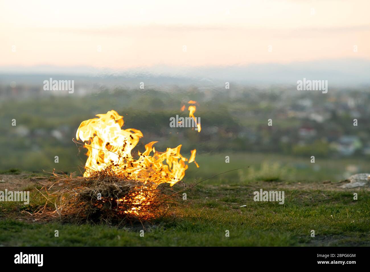 Big flame sparks bonfire in hi-res stock photography and images - Alamy