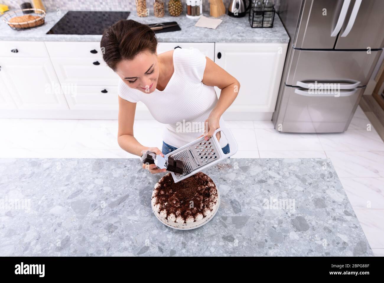 Grating chocolate hi-res stock photography and images - Alamy