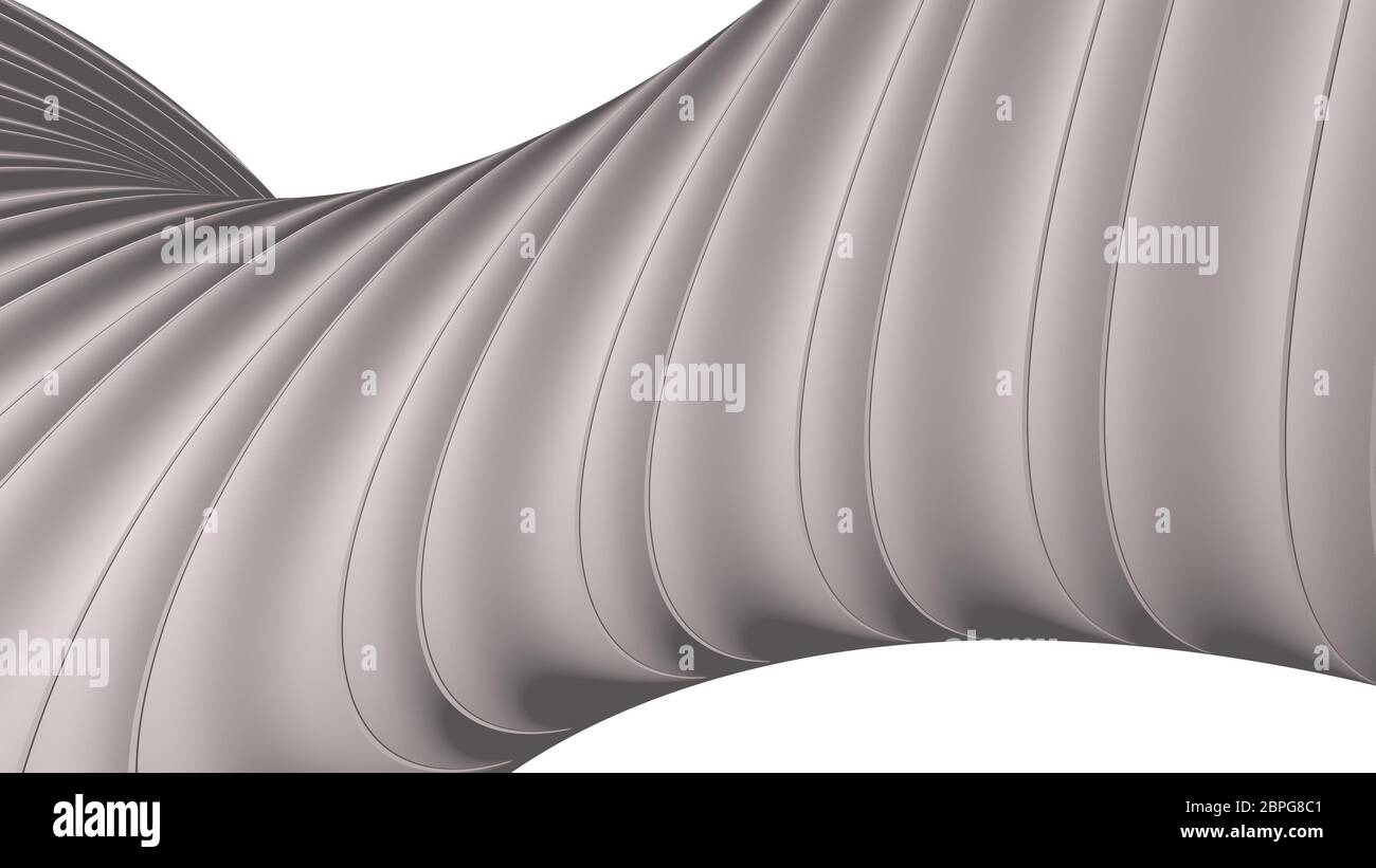 3D illustration of a textured background in misty rose color and white ...